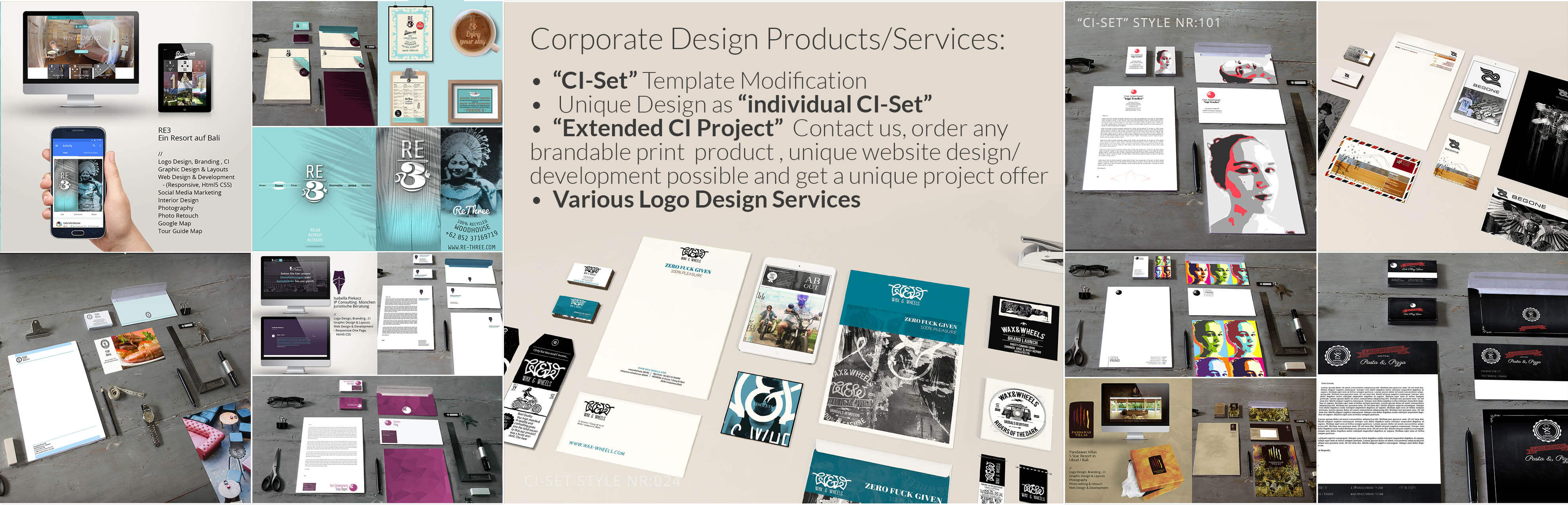 Corporate Identity CI-Sets for Companies & Private | cigrow.com